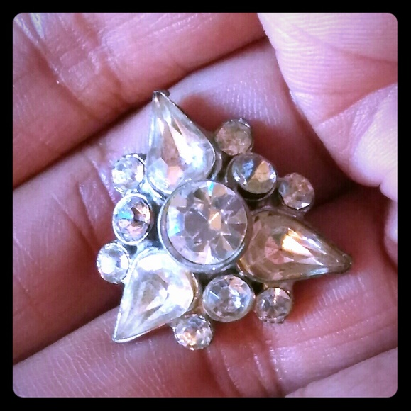 Vintage | Accessories | Vintage Round Teardrop Rhinestone Buttons ...